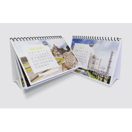 Desk calendar 8pt Silk Cover